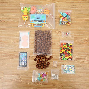 100 Pack 10" x 13" Thick 2.4Mil Clear Zip Seal Lock Poly Bags Reclosable Zip Plastic Bag Durable Clothing Shoes Toys Envelopes Photos Snack Zipper Bags