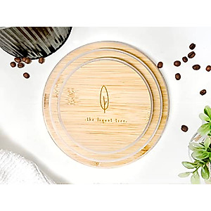 Farmhouse Kitchen Canisters for Countertop - Approx. 5, 4 & 2 Quart / Canisters Sets for the Kitchen / Rustic Home Decor / Modern Farmhouse Decor