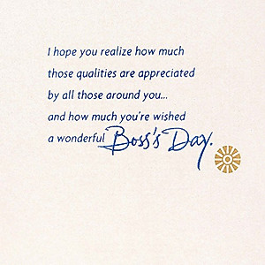 Hallmark Boss's Day Card (For a Special Boss)