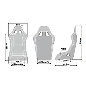 Sparco EVO QRT Racing Seat and Speedway Motors Universal Brackets, Black Large Seat, Lightest Fiberglass Composite Seat Shell, Fitment for Small Cockpits