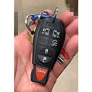 KAWIHEN Remote Key Fob Replacement for Chrysler 300 T&C Dodge Charger Challenger Grand Caravan 1500 2500 3500 4500 Jeep Commander Grand Cherokee M3N5WY783X IYZ-C01C 267F-5WY783X (Just a Case)