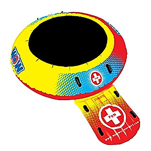 WOW Sports World of Watersports Inflatable Bounce Pad, 4Ft Bouncing Area, Yellow, 20-2030