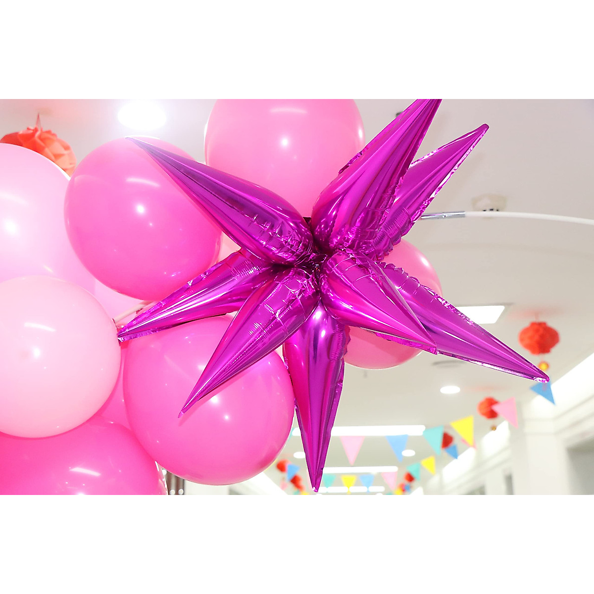 Pink Girl Balloons for Birthday Party Decoration Girl Theme Pink Dreamnhouse Pink Fuchsia Latex Balloons High-heeled Balloon Exploding Star Balloon Balloons (Balloons Suit)