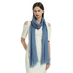 NUOHEMULE featherlight scarf cashmere for Women Lightweight Shawl and Travel Wraps, Super Large (230 * 100cm) Pashmina Summer Scarf as Elegant Accessory