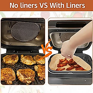 Air Fryer Liners Ninja Foodi Grill Xl Accessories for Ninja Smart Xl Air Fryer, 125Pcs Air Fryer Disposable Paper Liner For Ninja FG551 6-In-1 Grill Parchment Paper Rectangular Air Fryer Accessories