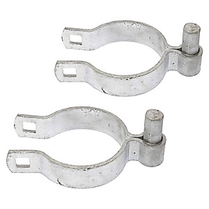 Pressed Steel Chain Link Fence Post Hinge w/Bolt 3" [2 7/8" OD] x 5/8" | Heavy Duty Hinges | (Pack of 2)