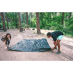 Stansport Medium-Duty Rip-Stop Tarp 14' x 16' - Dark Green