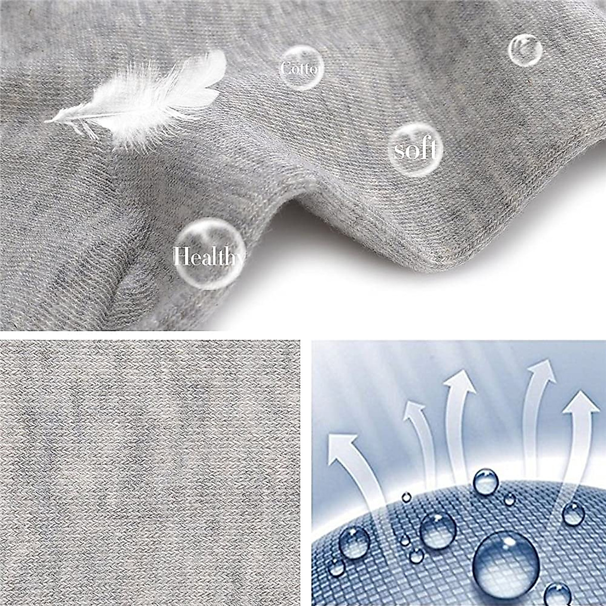 CHARMKING 8 Pairs Ankle Socks for Women Non Slip Cotton Socks No Show Socks Classic Low Cut Casual Socks (Black+White+Grey)