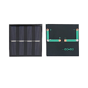 dream_light Mini Solar Panel, 10Pcs 2V 100mA 0.2W 60x60mm Polysilicon Small Solar Cell Module for DIY Solar Power Lights Toys Charger