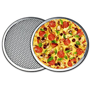 Unknown 2pcs Round Aluminum Screen Mesh Oven Plate 16inch