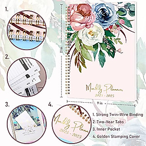 2023-2025 Monthly Planner/Calendar - Monthly Planner 2023-2025 with Monthly Tabs, July 2023 - June 2025, 9’’ × 11’’, Two Year Monthly Planner with Inner Pocket, Perfect Organizer