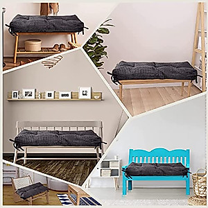Big Hippo Indoor/Outdoor Bench Cushion Non-Slip Bench Cushion for Storage Bench Lounger Garden Furniture Patio Lounger Bench and Window Seat, 42.92" X 13.78"