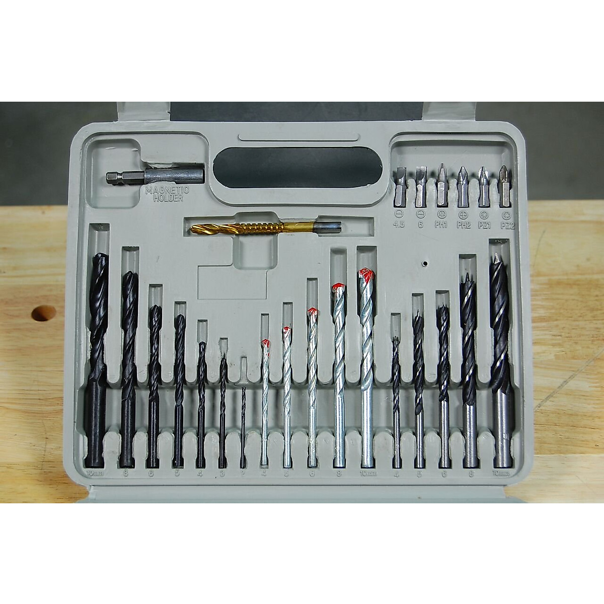 Official Rotorazer Professional 310-piece Contractor's Drill Bit Set for Bits, Screws and Parts for Screwdrivers, Saws, Drills, Wood, Walls, Metal and Plastic AS SEEN ON TV