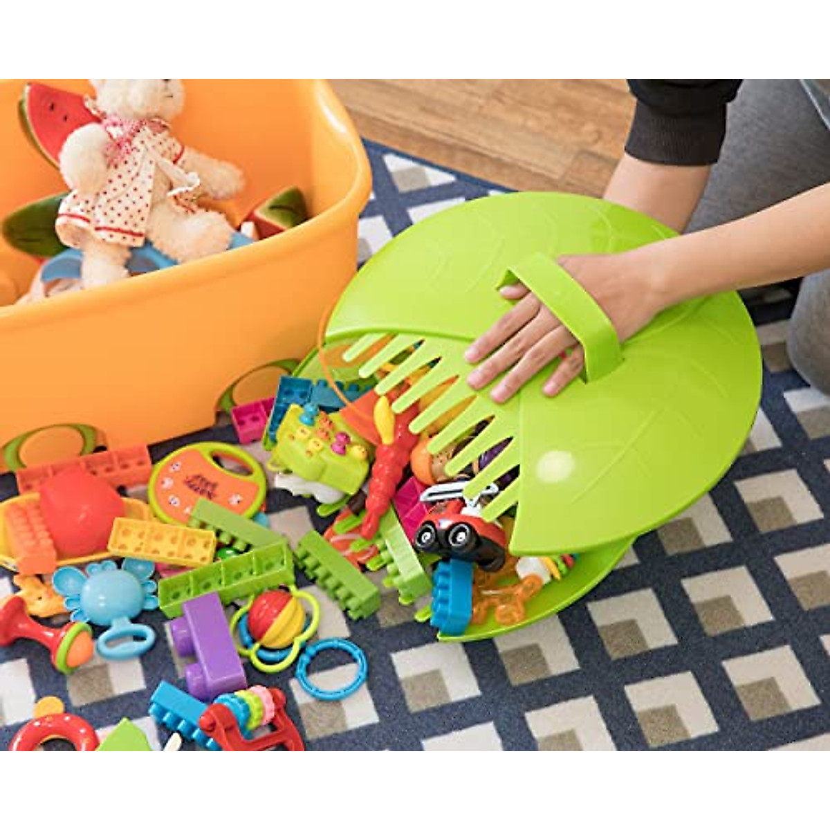 Gardenised Pair of Leaf Scoops, Hand Rakes for Lawn and Garden Cleanup (QI003286)