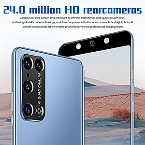 CAOY Unlocked Cell Phones, Android 10.0 5.8-inch Curved Screen Smartphone, 1GB + 8GB Support 2 SIM Card and 128G SD Card Best for Father Childrens Gift (Blue)