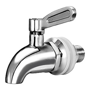 DOZYANT Updated More Durable Beverage Dispenser Replacement Spigot,Stainless Steel Polished Finished, Water Dispenser Replacement Faucet, fits Berkey and Other Gravity Filter Systems as Well