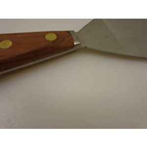 Dexter Russell USA 4in Hi Carbon Scraper Forged Angled Stiff Blade Full Tang Triple brass rivets Bolster 25RC4 Wood Handle Factory Second