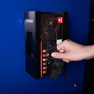 OEMTOOLS Magnetic Glove Dispenser, Glove Holder for Wall Mount, Magnetic Glove Box Holder, Box of Gloves Holder, Self Adjustable Spring Sides, Black