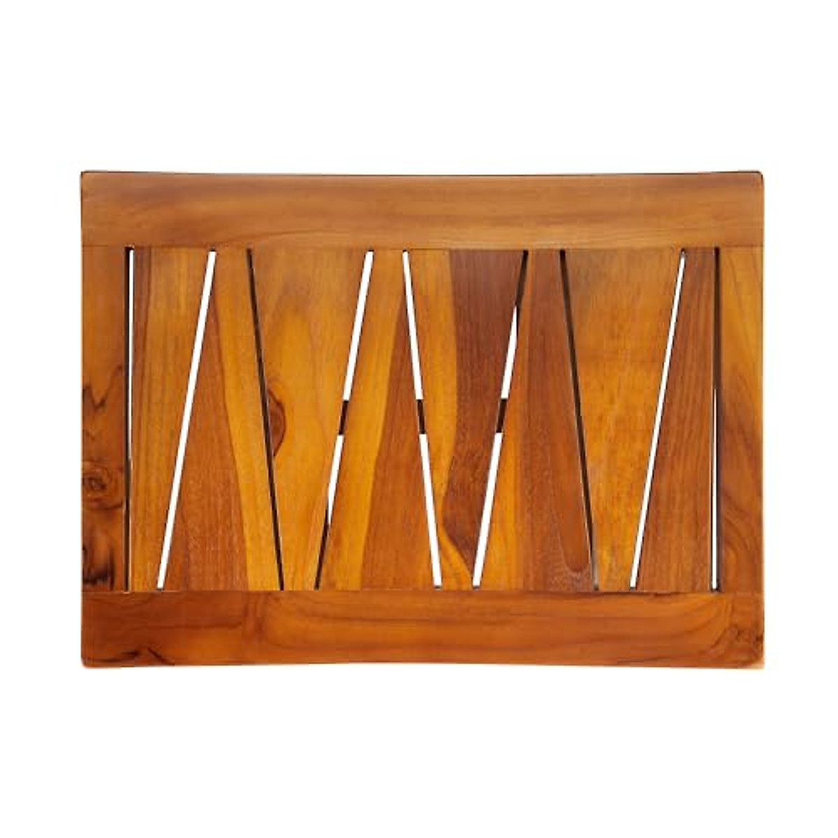 TeakCraft Teak Shower Bench Stool for Bath & Spa (Fully Assembled), 18 inch, Shower Stool, The Tori