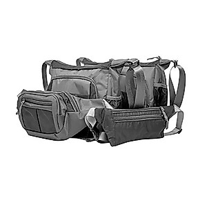 Nupouch Sporty Crossbody Bag, Water Resistant Shoulder Bag Purse, Travel Bag, Large, Black