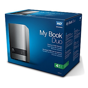 WD 4TB My Book Duo Desktop RAID External Hard Drive - USB 3.0 - WDBLWE0040JCH-NESN,Charcoal Gray