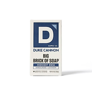 Duke Cannon Supply Co. Big Ass Brick of Soap Bar for Men The Frontier 40 (Leaf+Leather, Fresh Cut Pine, Campfire, Midnight Swim) Variety-Pack- Extra Large Masculine Scents, 10 oz (Variety 4 Pack)