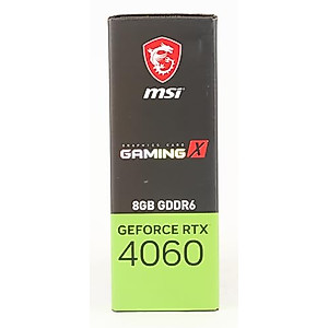 MSI GeForce RTX 4060 Gaming X 8G Graphics Card - RTX 4060 GPU, 8GB GDDR6 (17Gbps/128-bit), PCIe 4.0 - Twin FROZR 9 (2 x TORX Fan 5.0), RGB - HDMI 2.1, DisplayPort 1.4a