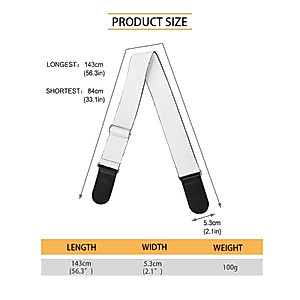 Snilety Funny Skull Design Guitar Strap Shoulder Belt for Bass Adjustable Guitar Strap for Electric Folk Guitar Comfort Guitar Belt Strap Pad