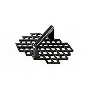 Charcoal Companion CC5159 Cast Iron Grill Marks Press