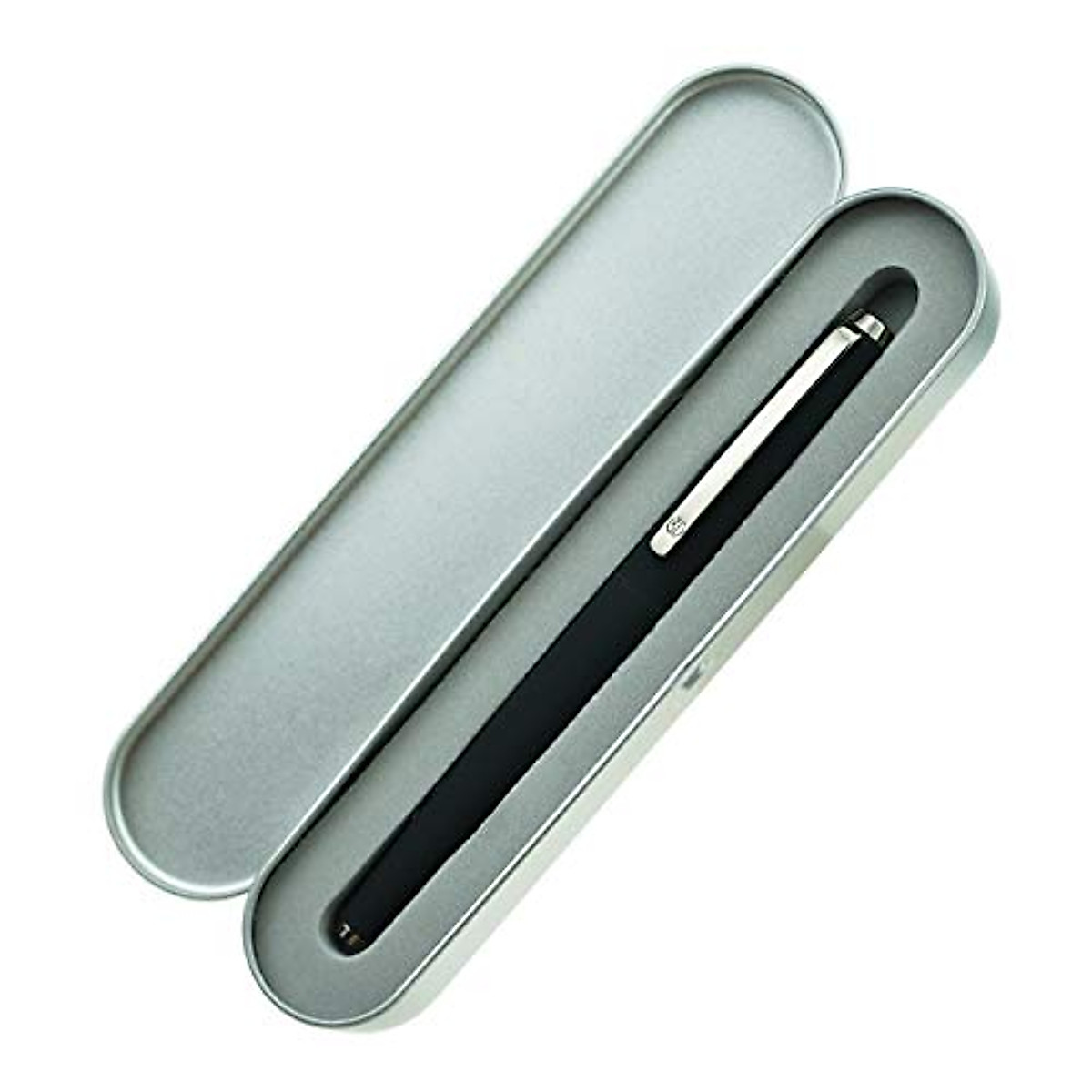 Hongdian 517D Matte Black Fountain Pen Extra Fine Nib, Warrior Series, Classic Design with Converter and Metal Box