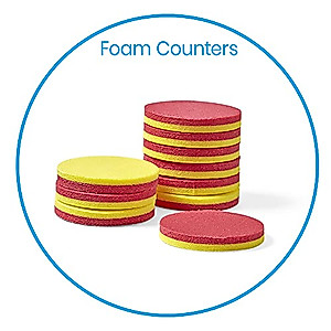 hand2mind Foam Two-Color Counters, Red and Yellow Counters, Counting Manipulatvies, Math Counters for Kids, Counting Chips, Math Manipulatives, Math Bingo Chips, Counters for Kids Math (Pack of 600)