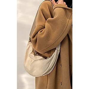 Crossbody Bag Hobo Sling Crescent Bag Women Men Trendy Small Shoulder Bag Purse Dumpling Bag Casual Handbag Adjustable Strap