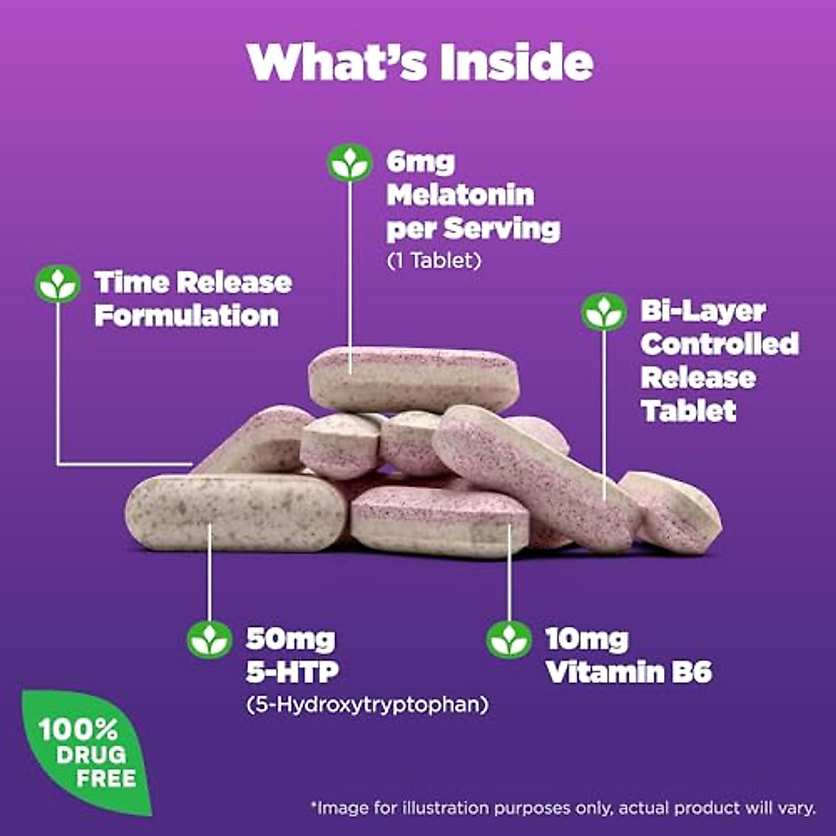 Natrol Advanced Sleep Melatonin + 5HTP, Dietary Supplement for Restful Sleep, 60 Time-Release Tablets, 60 Day Supply