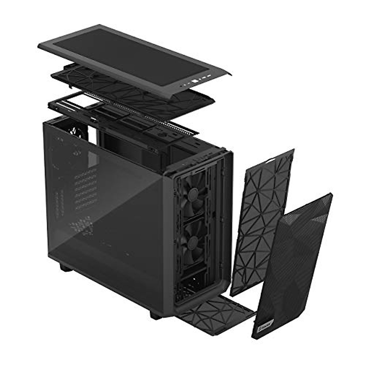 Fractal Design Meshify 2 Gray ATX Flexible Light Tinted Tempered Glass Window Mid Tower Computer Case