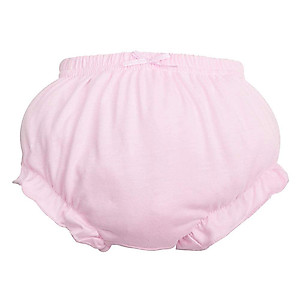 Newborn Toddler Baby Girls Underwear 4 Pack, Soft Briefs-Adorable Bloomers Panties Shorts for Baby Girls Washable Reusable Diaper Cover