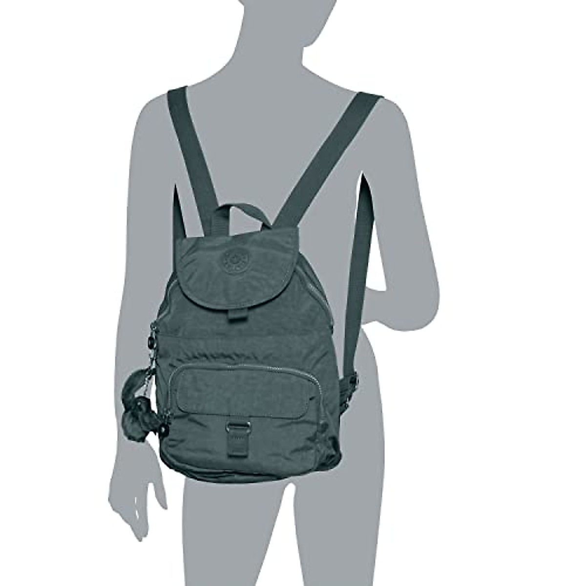 Kipling Queenie Small Backpack Light Aloe Tonal