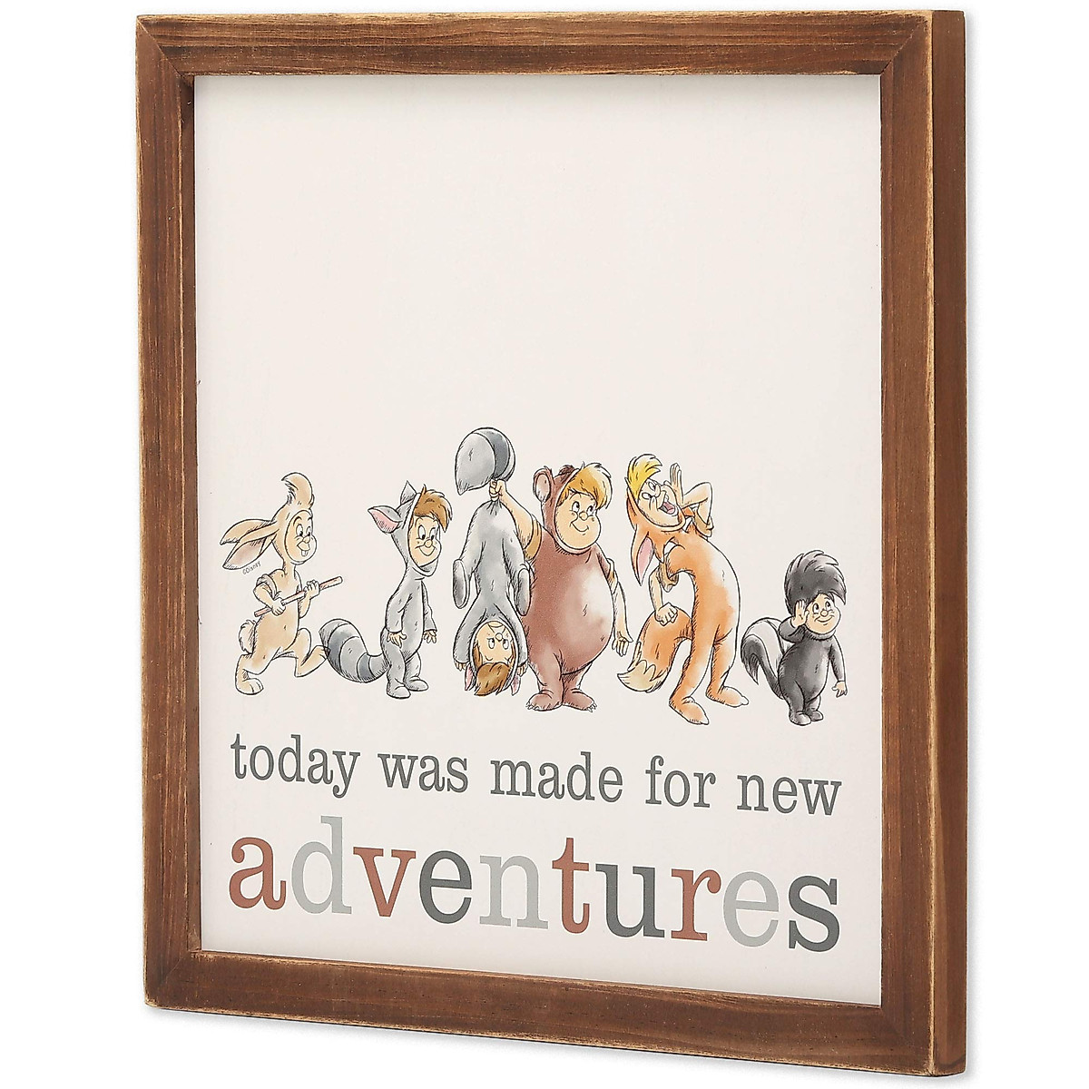 Open Road Brands Disney Peter Pan Lost Boys Made for Adventures Wood Wall Decor for Play Room, Kids' Bedroom, or Nursery