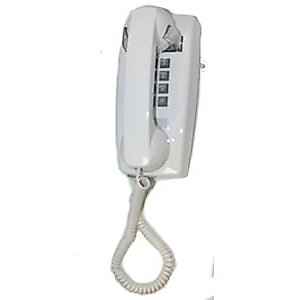 Cortelco ITT-2554VWH Single-Line Wall Phone (White)