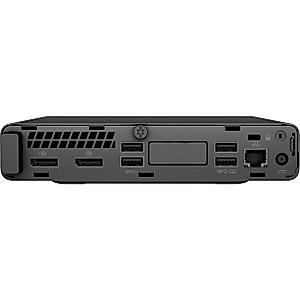 HP EliteDesk 705 G4 Desktop Mini PC, Ryzen 5 Pro 2400GE 3.2Ghz, 16GB DDR4 RAM, 256GB NVMe M.2 SSD, Radeon Vega Graphics 11, USB Type C, WiFi, Windows 10 Pro (Renewed)