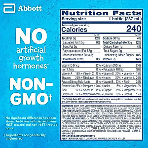 PediaSure Immune Support Kids Protein Shake Grow & Gain Vanilla and Chocolate Flavors, 8 Fl Oz 6 Pack (Chocolate)