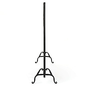 Christopher Knight Home Elmer Single Panel Iron Fireplace Screen, Black