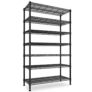 BVBOX Storage Shelves 7 Tier Wire Shelving Unit 2800LBS Metal Shelves , Heavy Duty Garage Storage , Adjustable Metal Shelving for Pantry Shelves Kitchen Garage Steel Shelving, 44.09"L*16.92"W*78.74"H