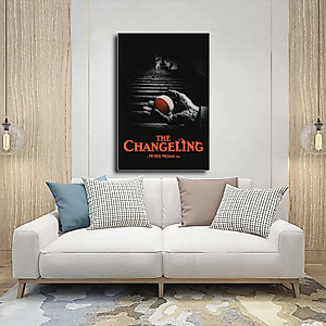 The Changeling Horror Old Movie Poster Classic Retro 3 Canvas Poster Wall Art Decor Print Picture Paintings for Living Room Bedroom Decoration Unframe: 12x18inch(30x45cm)