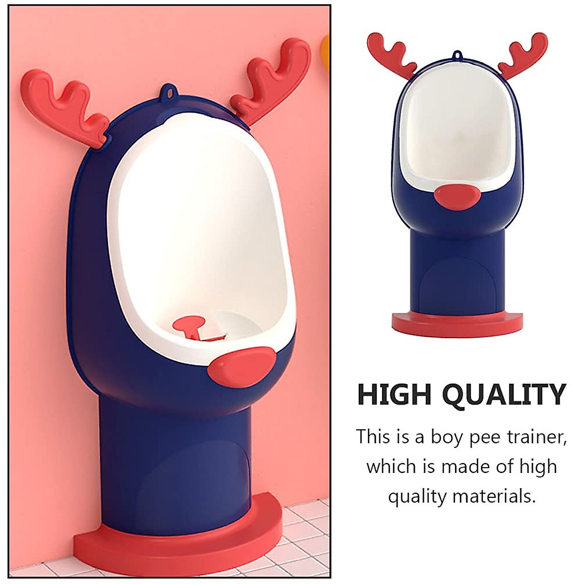 COHEALI Children Standing Potty Portable Toilet 1Pcs Urinal with Aiming Target Boys Potty Plastic Urinal Cartoon Pee Boy Training Tool Potty Toilet Training Standing Potty Toilet