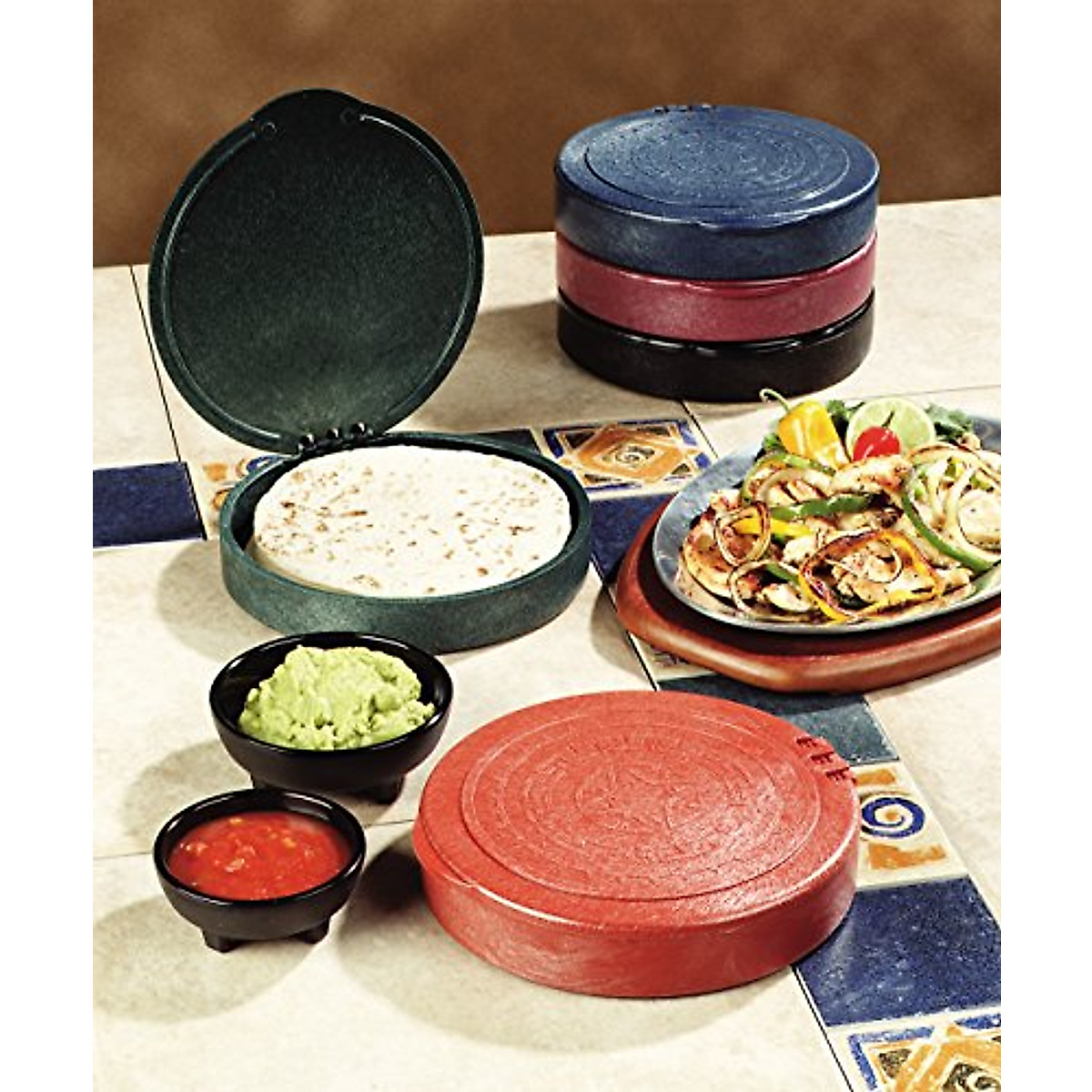 Carlisle FoodService Products 71029 Insulated Hinged Tortilla Server, 7" / 1", Terra Cotta (Pack of 12)