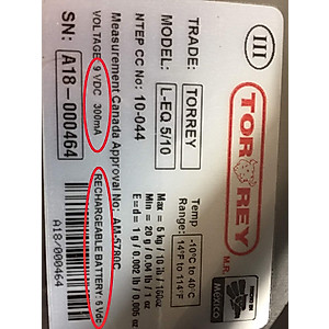 Tor-Rey AC Adaptor for L-PC-40L Scales