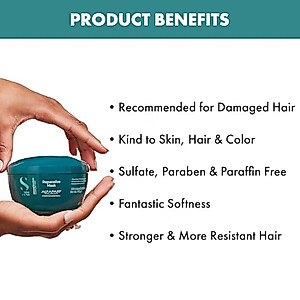 Alfaparf Milano Semi Di Lino Reconstruction Reparative Mask for Damaged Hair, Sulfate Free - Safe on Color Treated Hair - Paraben and Paraffin Free - Professional Salon Quality, 6.88 Fl Oz (200 ml)