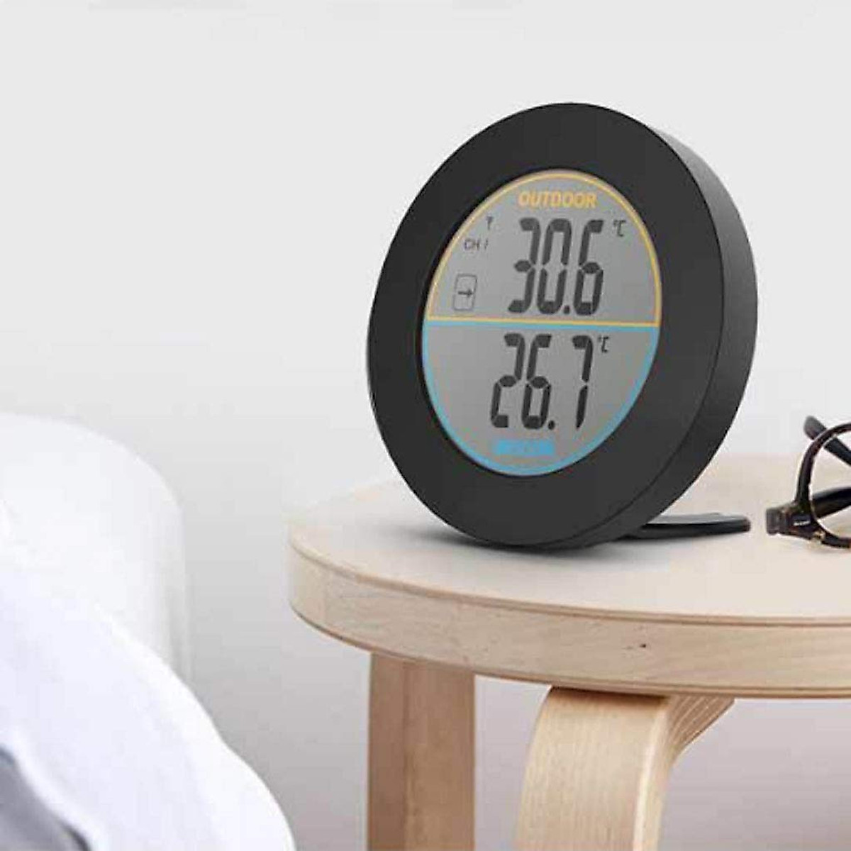 WODMB Thermometer Indoor Hygrometer Thermometer, Digital Humidity Monitor, Temperature Humidity Gauge Meter, Min and Max Records, for Home, Office Indoor