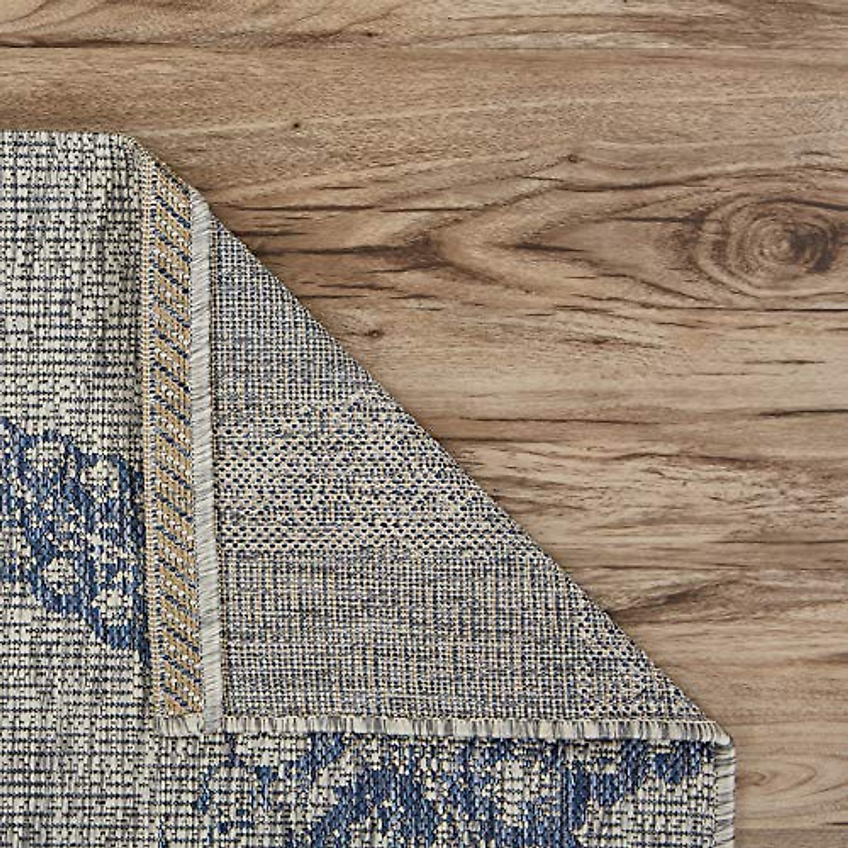 Ox Bay Celeste Coastal Starfish Indoor/ Outdoor Area Rug, Gray/Navy, 5' x 7'