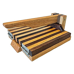 Central Coast Woodworks: Handmade Hardwood Tortilla Press in Red Oak and Walnut - 11.5 inch